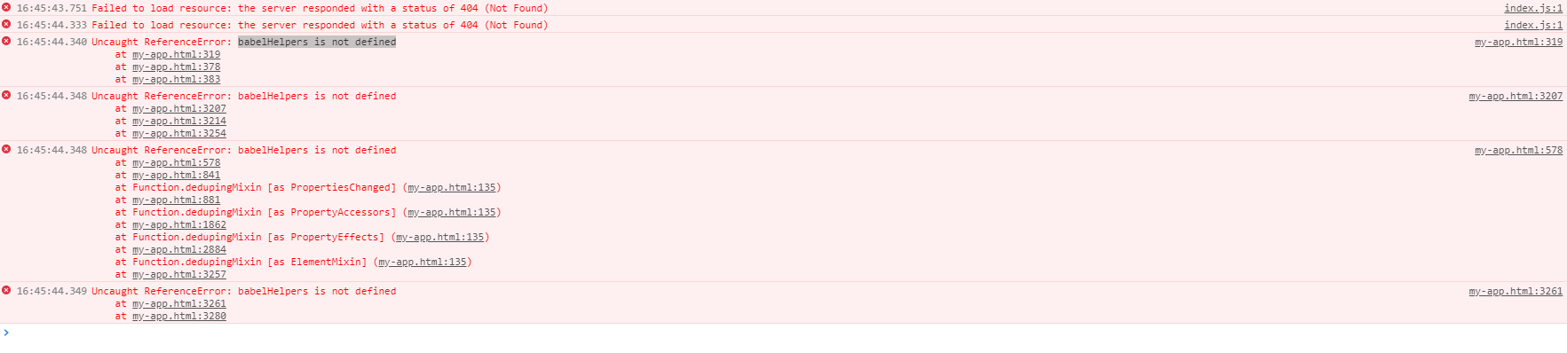 babelHelpers is not defined · Issue #730 · Polymer/tools · GitHub