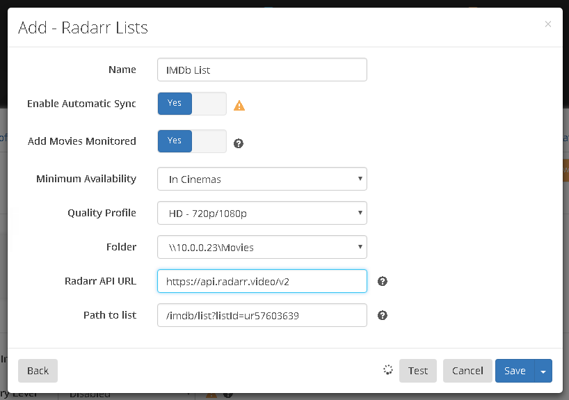 Can't add IMDB watchlist · Issue #2330 · Radarr/Radarr · GitHub