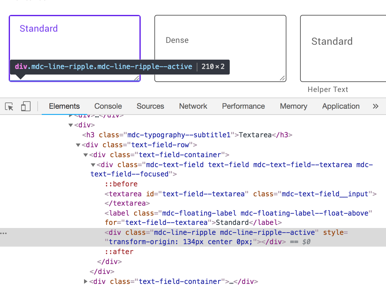 Textarea should not have line-ripple element · Issue #204 · material ...