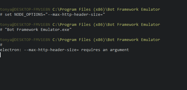Bot Framework Emulator Failed To Run When An Existing Nodeoptions Environment Variable · Issue