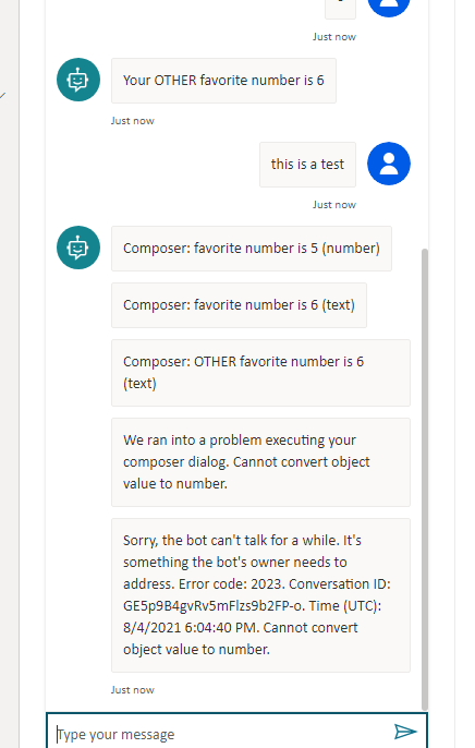 Setting A Number To A Pva Property Throws Error · Issue 8516 · Microsoft Botframework Composer