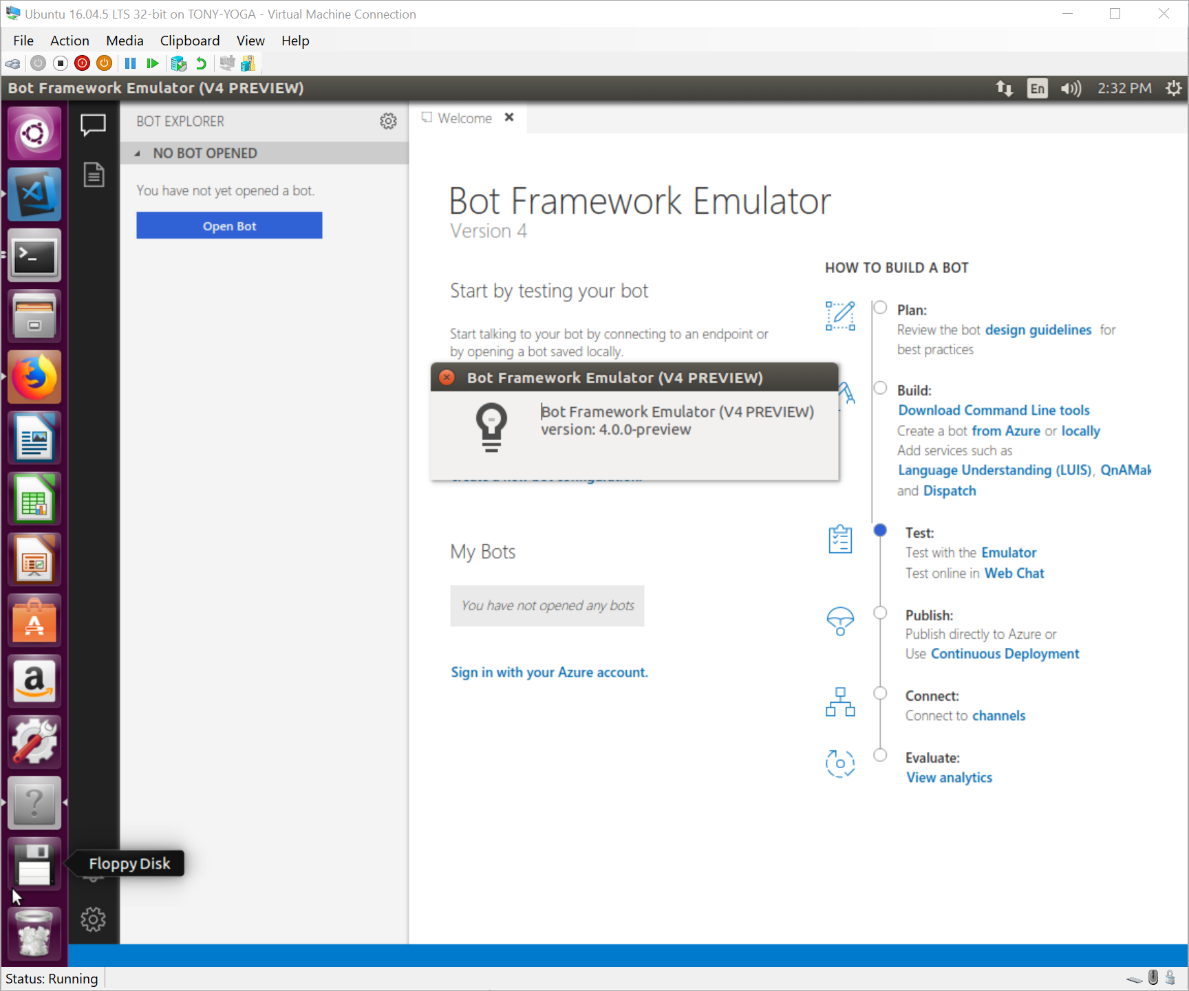 Centos 7: About box no dismiss button · Issue #1029 · microsoft/BotFramework-Emulator · GitHub