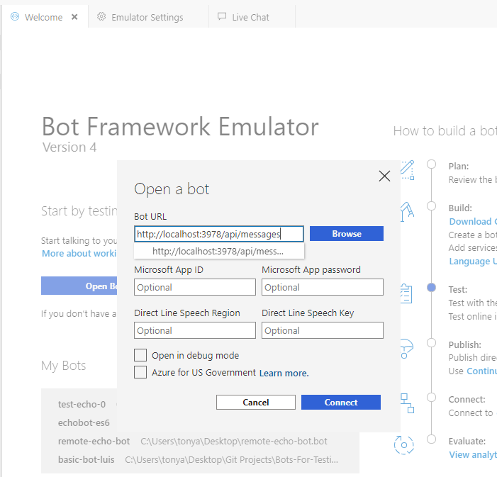 When using a manually specified user id, bot emulator switches to user id r_[somenumber] after ...