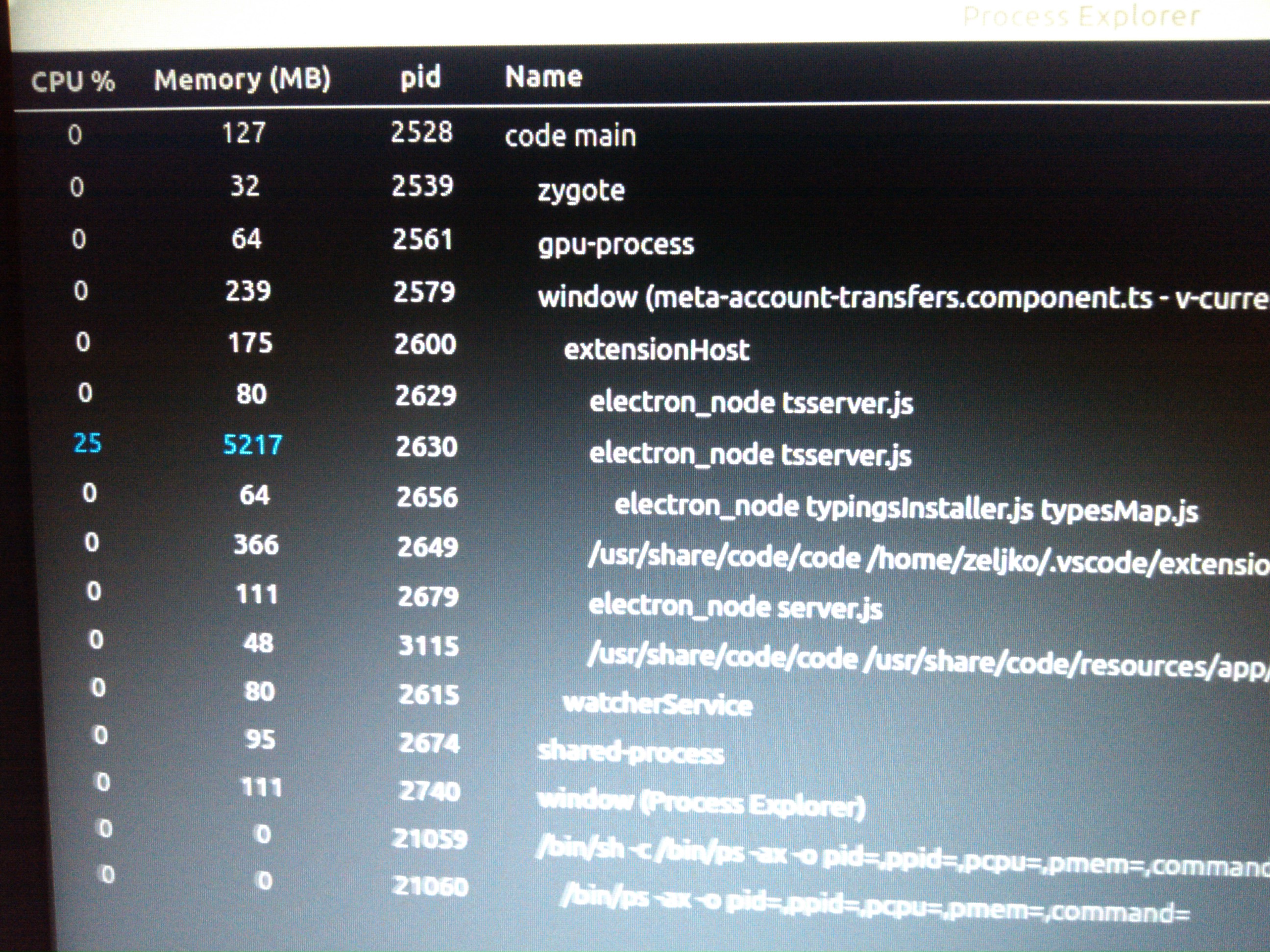 code uses all available ram memory and blocks computer · Issue #87326 · microsoft/vscode · GitHub