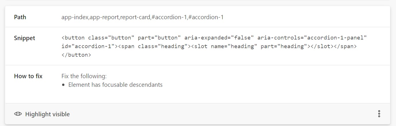 fix: ADA Compliance nested interactive control issue in fast-accordion and loading-button ...