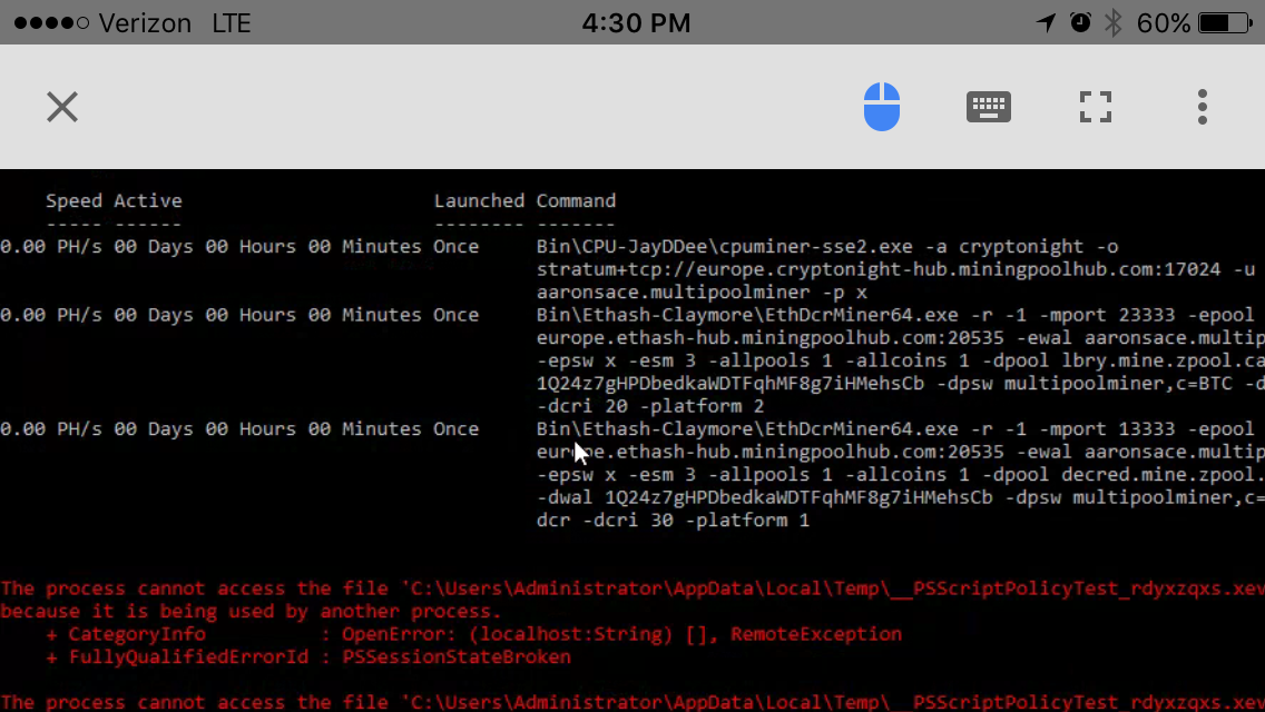Error when setting up pleas help Ben trouble shooting for days · Issue #670 · MultiPoolMiner ...