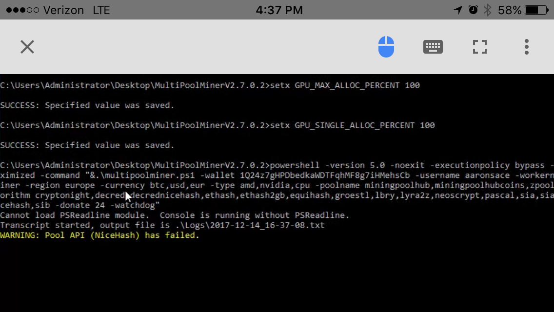 Error when setting up pleas help Ben trouble shooting for days · Issue #670 · MultiPoolMiner ...