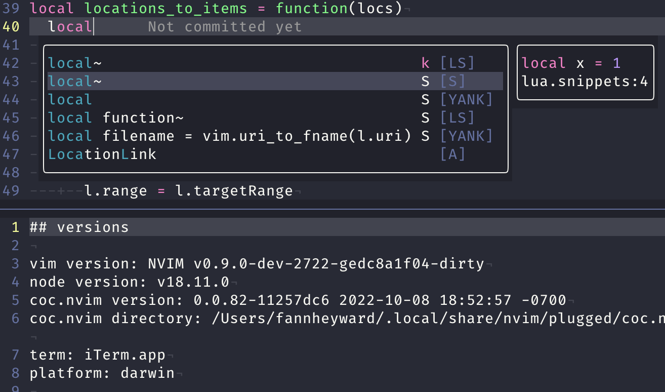 Completion UI and behavior broken by `suggest.floatConfig.shadow ...