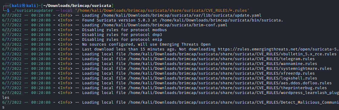 windows version's suricataupdate.exe can't use local rules · Issue #259 · brimdata/brimcap · GitHub