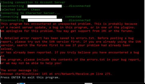 Character Selection Not Showing Properly - Kore, Official iRO (Chaos) · Issue #1505 · OpenKore ...