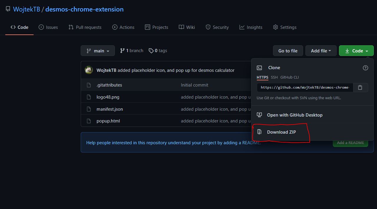 GitHub - WojtekTB/desmos-chrome-extension