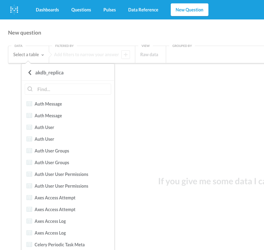 Duplicate Columns · Issue 2837 · Metabasemetabase · Github