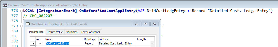 [Event Request] Cod 226 in Function FindLastApplEntry - OnBeforeFindLastApplEntry · Issue #2923 ...
