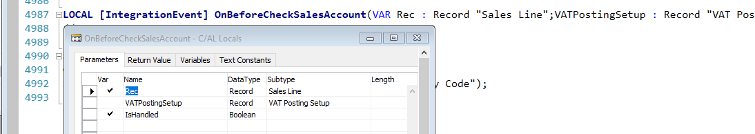 [Event Request] Table 37 in OnValidate-Trigger Field VAT Prod. Posting ...