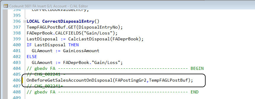 [Event Request] Codeunit 5601 in Function CorrectDisposalEntry ...