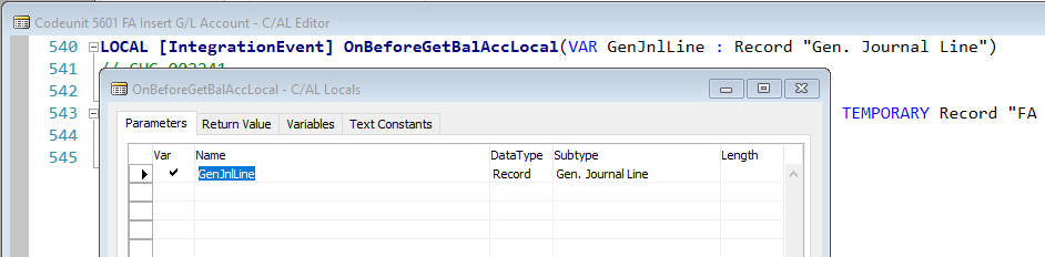 [Event Request] Codeunit 5601 in Function GetBalAccLocal - OnBeforeGetBalAccLocal · Issue #3438 ...