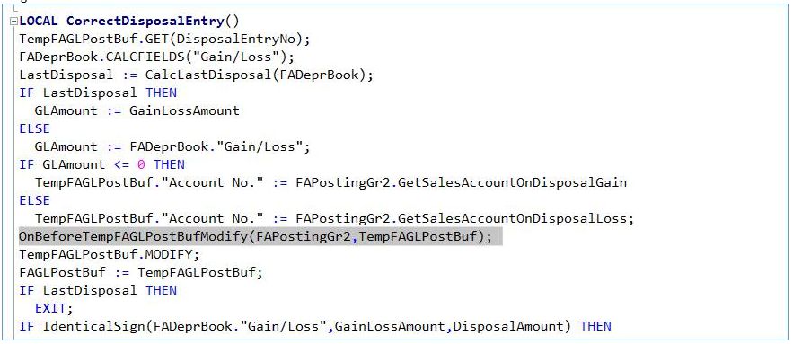 [Event Request] Codeunit 5601 in Function CorrectDisposalEntry ...