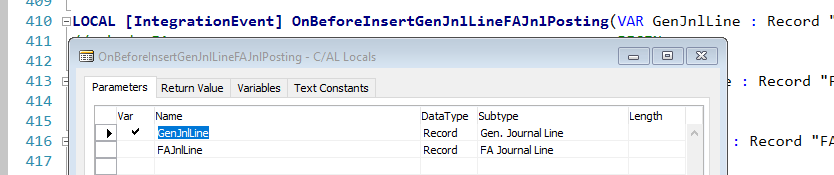 Event Request Cod 5640 In Function Insertline Not Genjnlposting And Duplicateingenjnl 2028