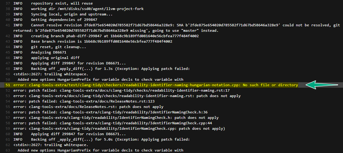 buildkite build diff-checks 16099 (Read a non-existing source file) · Issue #259 · google/llvm ...