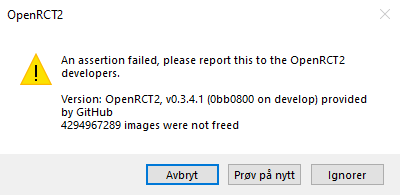 images were not freed assertion failed · Issue #15227 · OpenRCT2/OpenRCT2 · GitHub