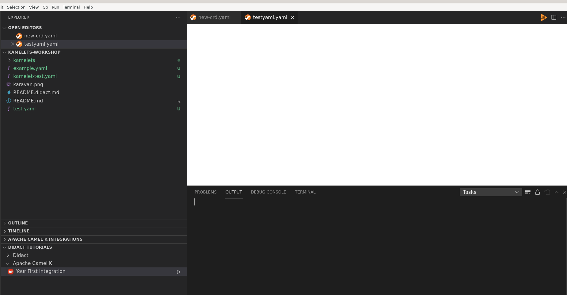 [VS Code] White empty page · Issue #139 · apache/camel-karavan · GitHub