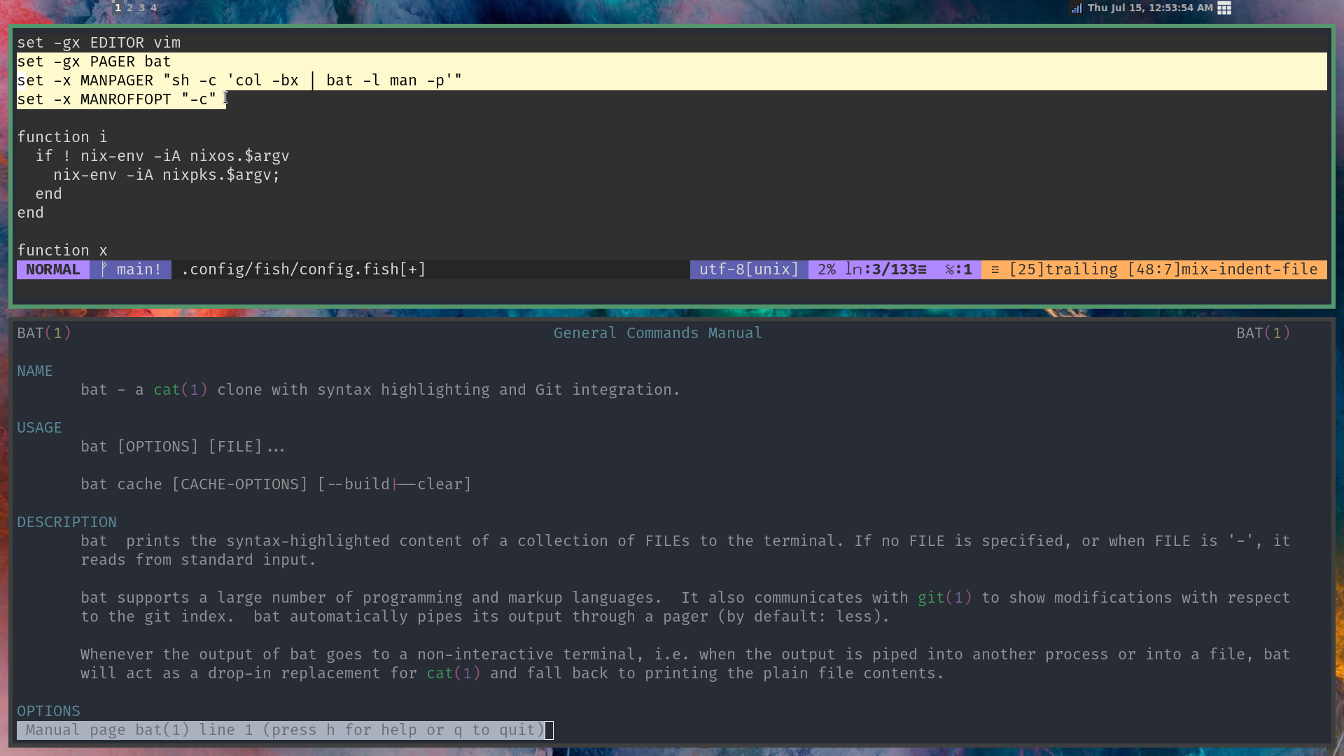 manpages formatting looks misplaced · Issue #1731 · sharkdp/bat · GitHub