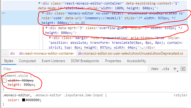 Can't automatically adapt to browser‘s width · Issue #338 · react-monaco-editor/react-monaco ...