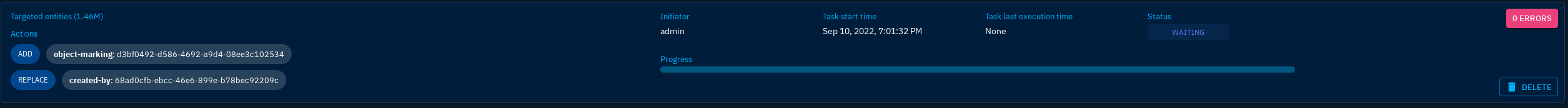 "Select all" for Bulk update within Analysis Report "Observables" view causes edit to apply to ...