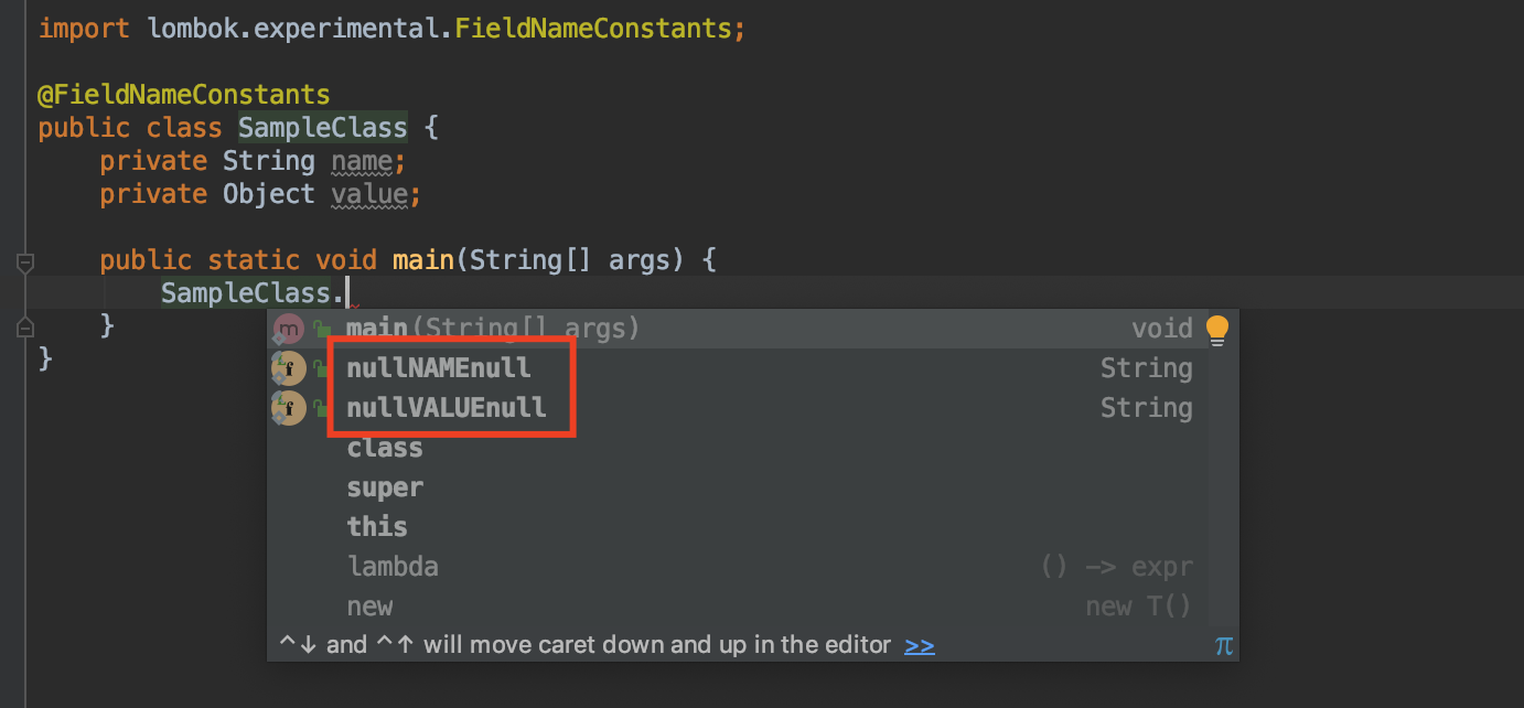 @FieldNameConstants Incompatability with lombok 1.18.4 · Issue #547 · mplushnikov/lombok ...