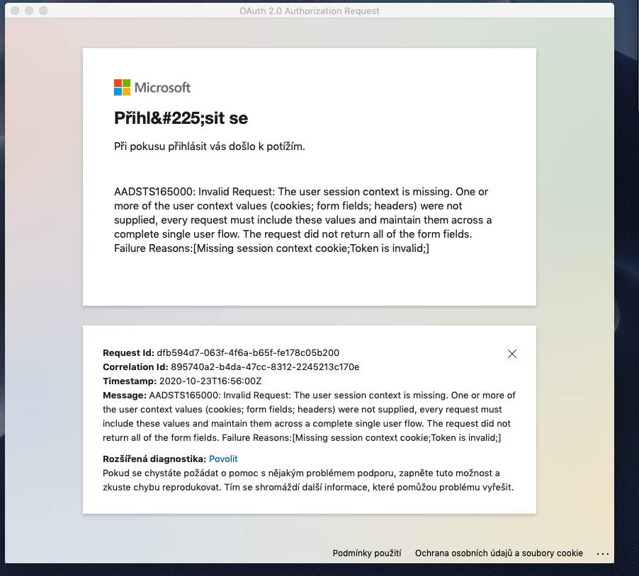 Invalid Request When Login · Issue 403 · Microsoftazure Devops