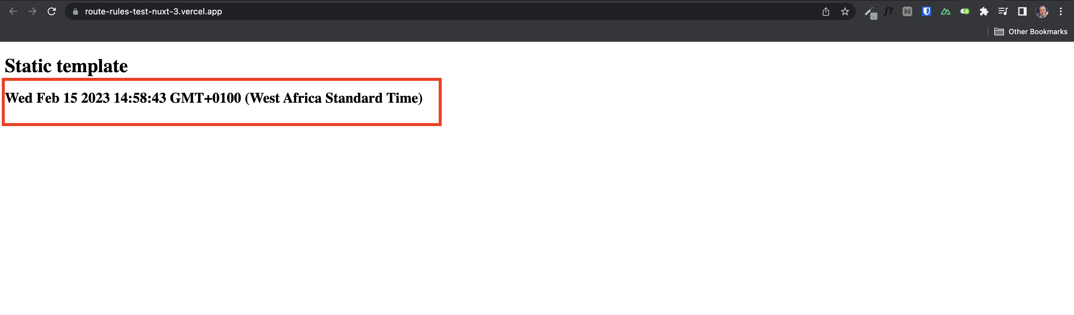 Static and SWR rendering not working · Issue #18787 · nuxt/nuxt · GitHub
