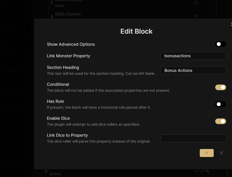 Feature Request: Adding a section for bonus actions · Issue #14 · javalent/fantasy-statblocks ...