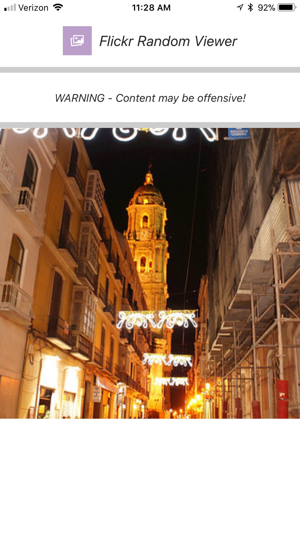 GitHub - markwrose/flickrviewer: A React Native component that displays ...