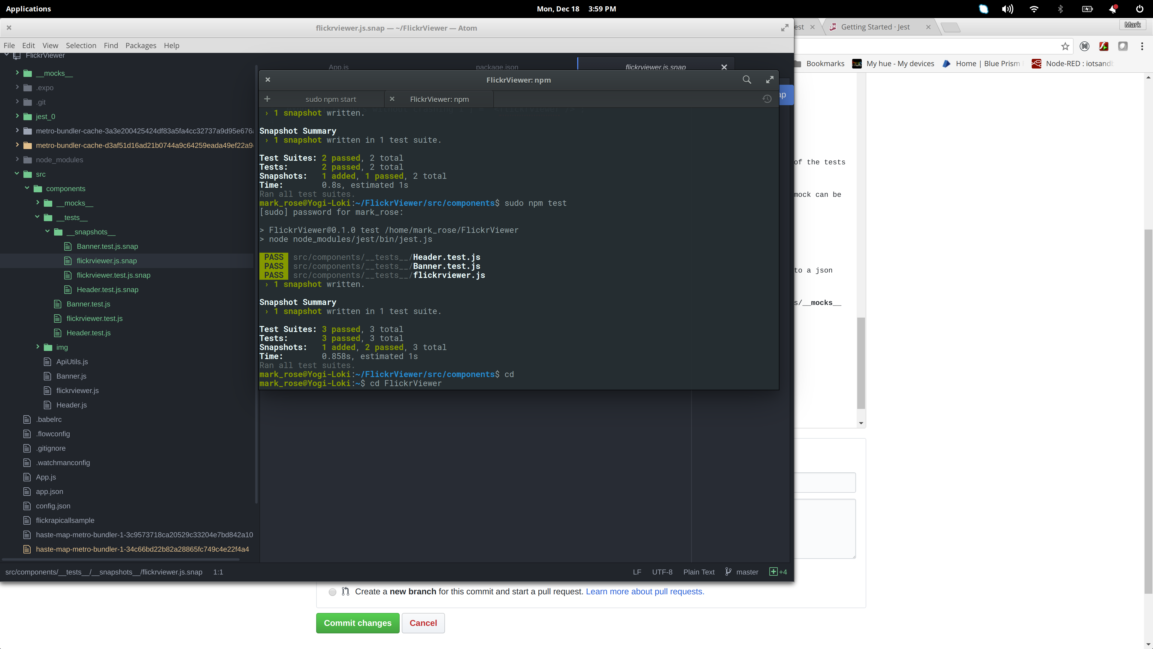 GitHub - markwrose/flickrviewer: A React Native component that displays ...