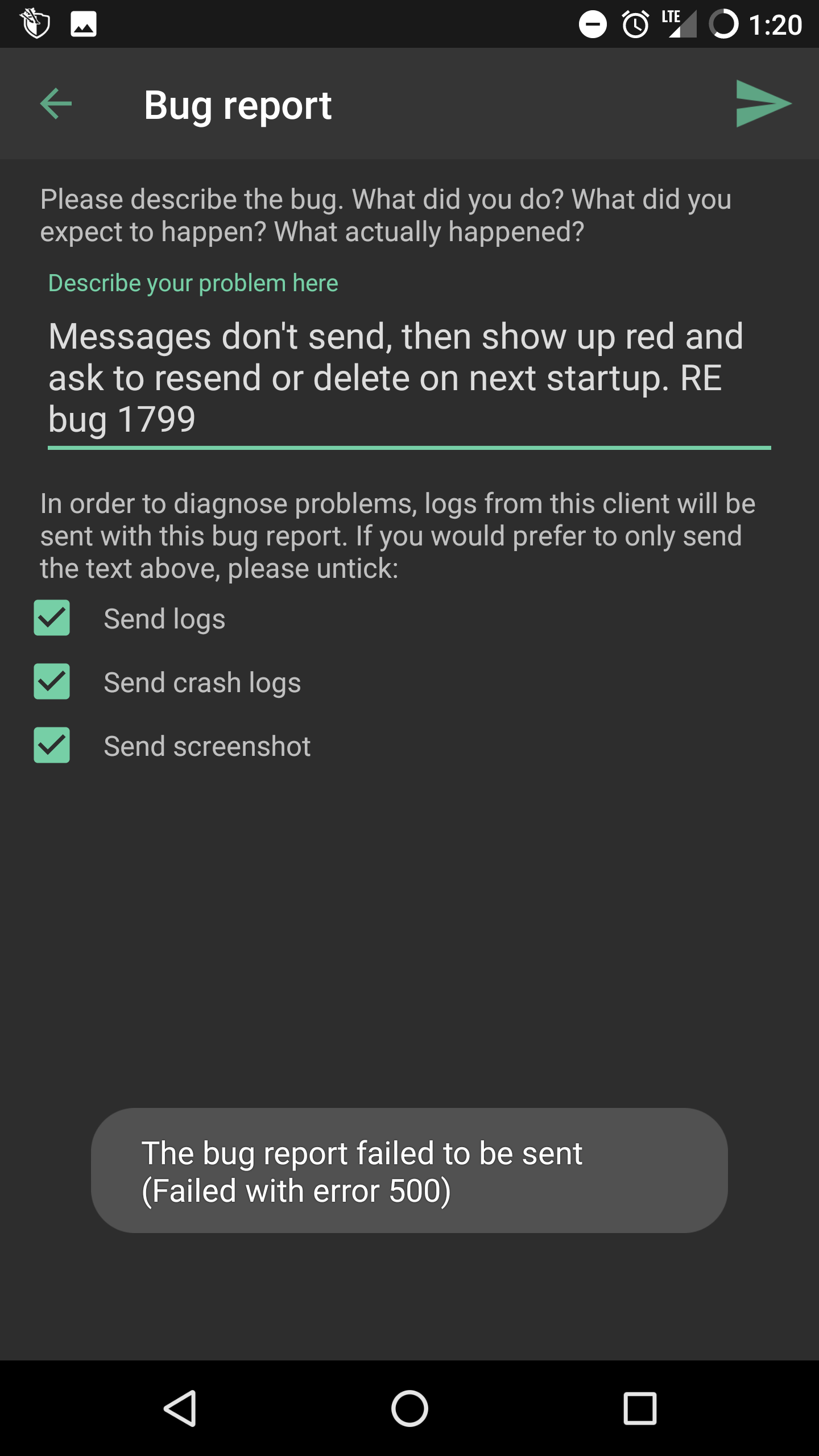 Riot often chokes on messages · Issue #1799 · element-hq/riot-android ...