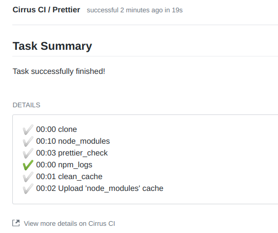 Swap skipped and passed emojis in task details · Issue #470 · cirruslabs/cirrus-ci-docs · GitHub