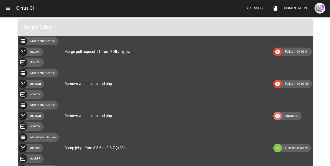 Dark Mode · Issue #173 · cirruslabs/cirrus-ci-web · GitHub