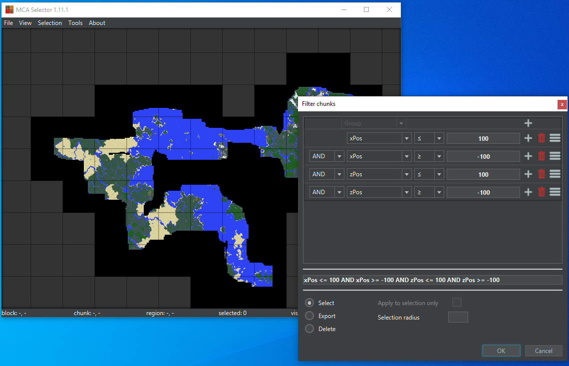 Chunk selection filter freezes near end of job and does not complete · Issue #119 · Querz ...
