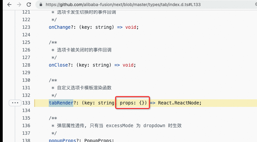 [Tab]tabRender类型定义问题 · Issue #4327 · alibaba-fusion/next · GitHub