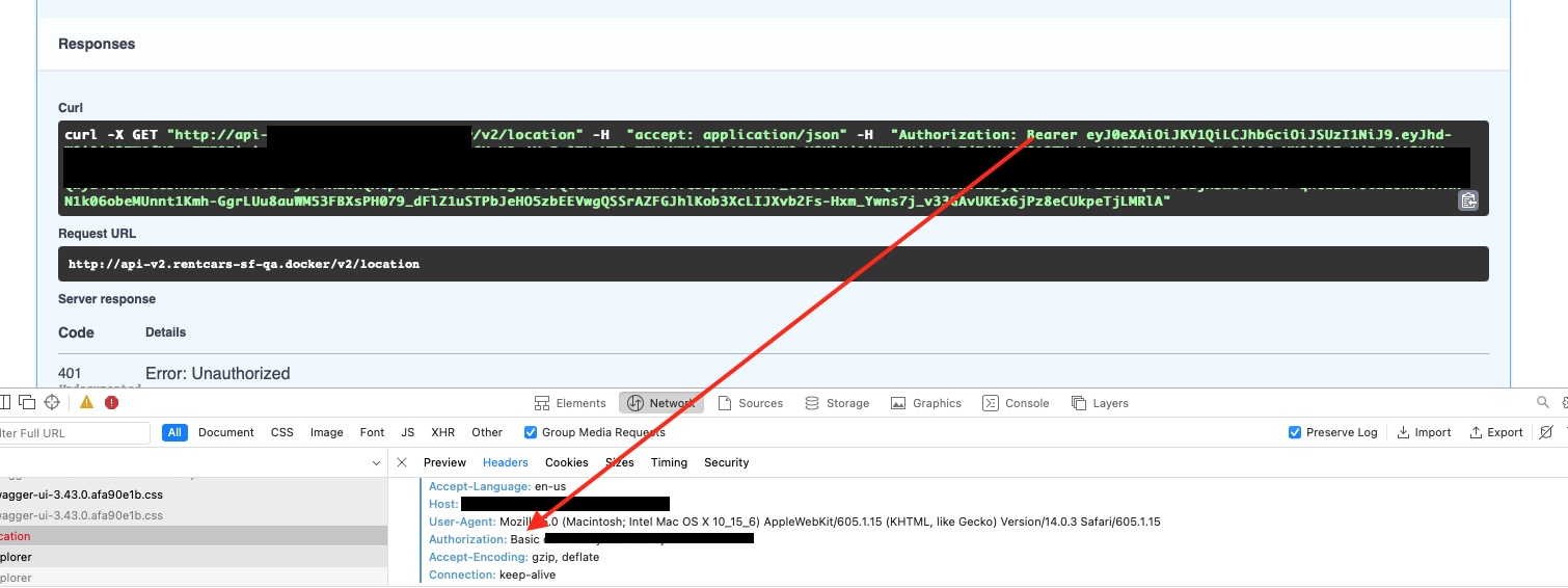 Swagger Does Not Set Authorization Bearer Header In Safari When Page Is Secured By Http Auth 