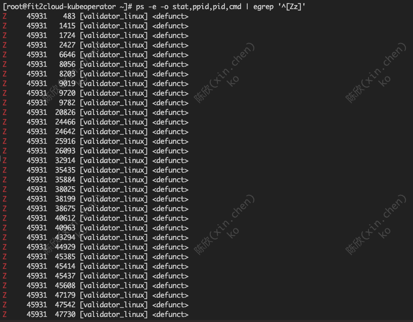 Bug Ko 运行一段时间后会产生大量僵尸进程，触发机器的监控告警信息 · Issue 514 · Kubeoperator 