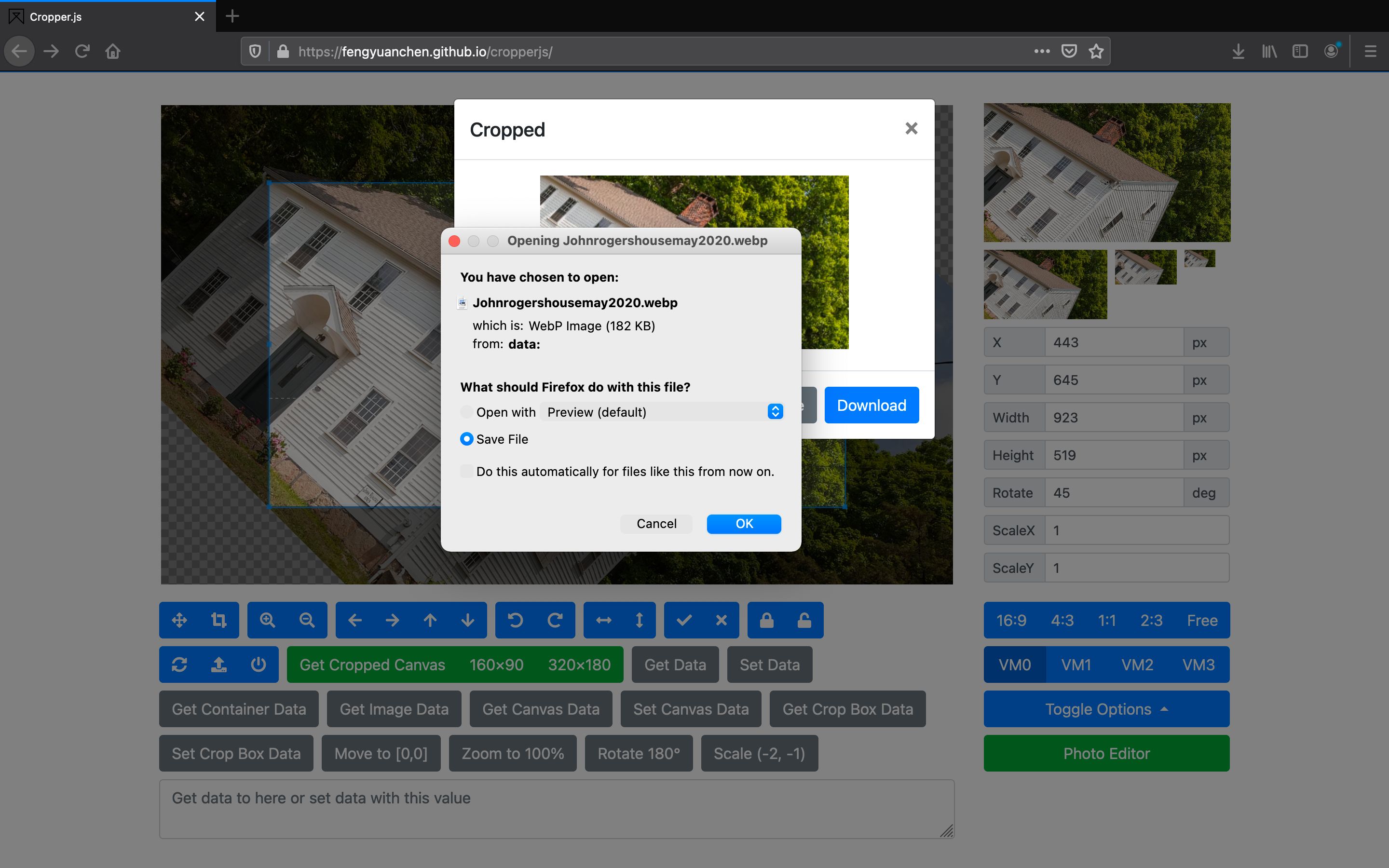 webp images are not working correctly on firefox · Issue #800 · fengyuanchen/cropperjs · GitHub