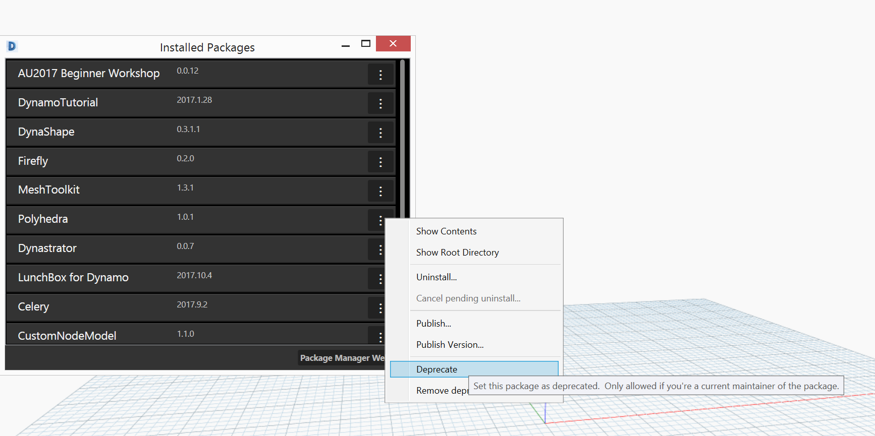 remove/rename old packages and remove versions · Issue #17 · DynamoDS/PackageManagerClient · GitHub