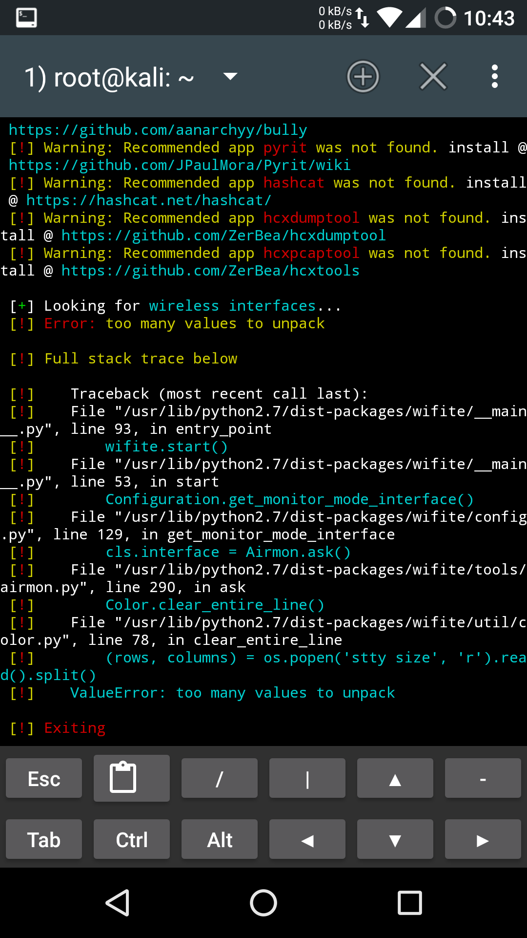 Wifite2 dosnt work (nethunter os nexus5) · Issue #319 · derv82/wifite2 ...