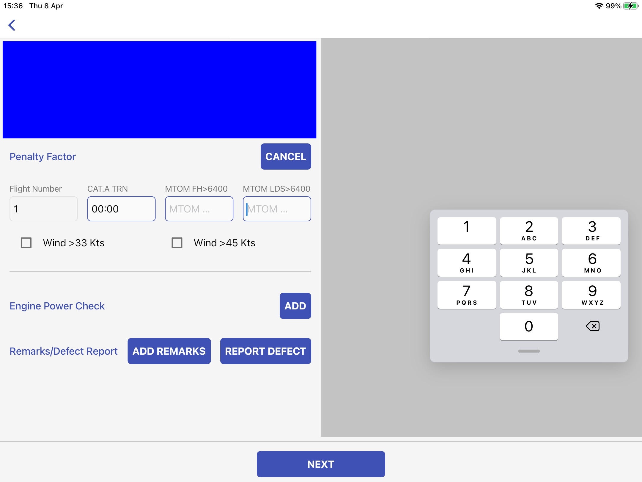 On iPad, when a smaller (resized) keyboard is used, then it still takes ...