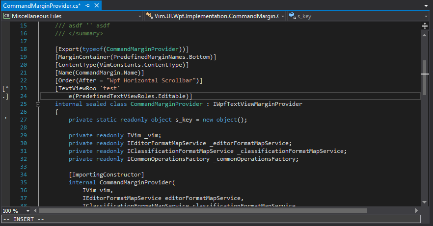 Command mappings interfere with text object selection · Issue #2317 · VsVim/VsVim · GitHub