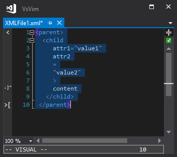Tag block parsing does not support newline characters in opening tags · Issue #2376 · VsVim ...