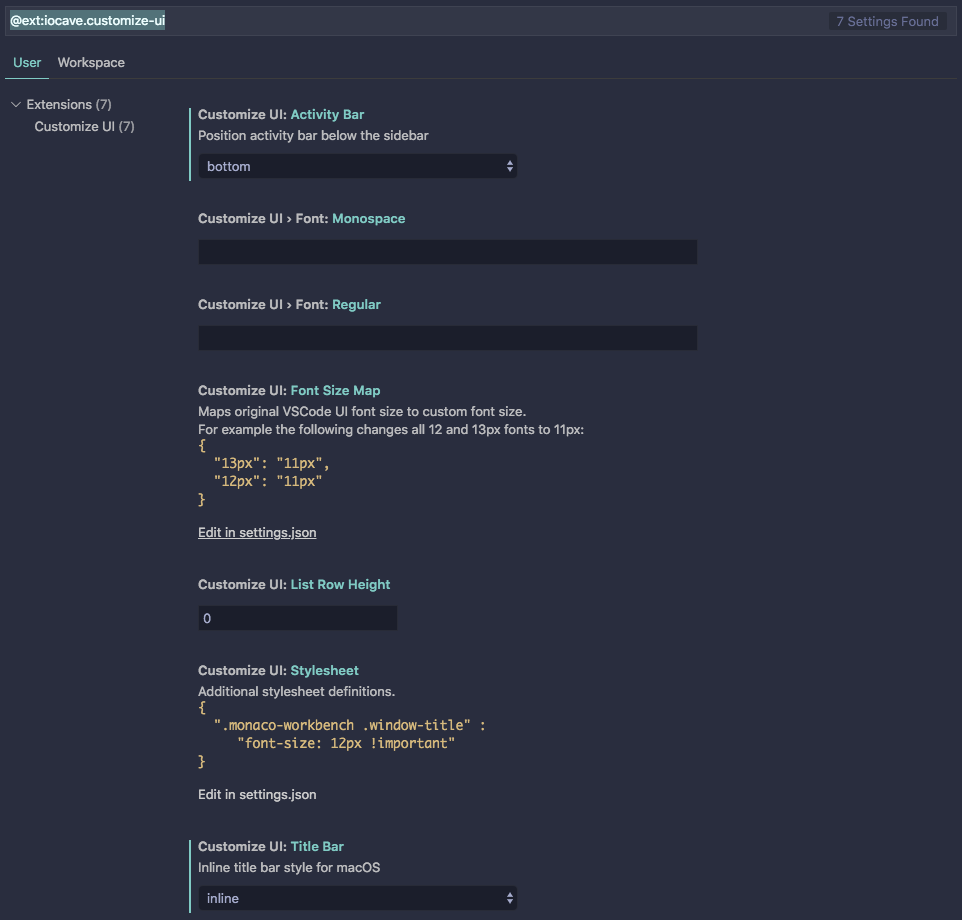 Doesnt Work Vscode V1 37 0 July 2019 Update · Issue 3 · Iocave Customize Ui · Github