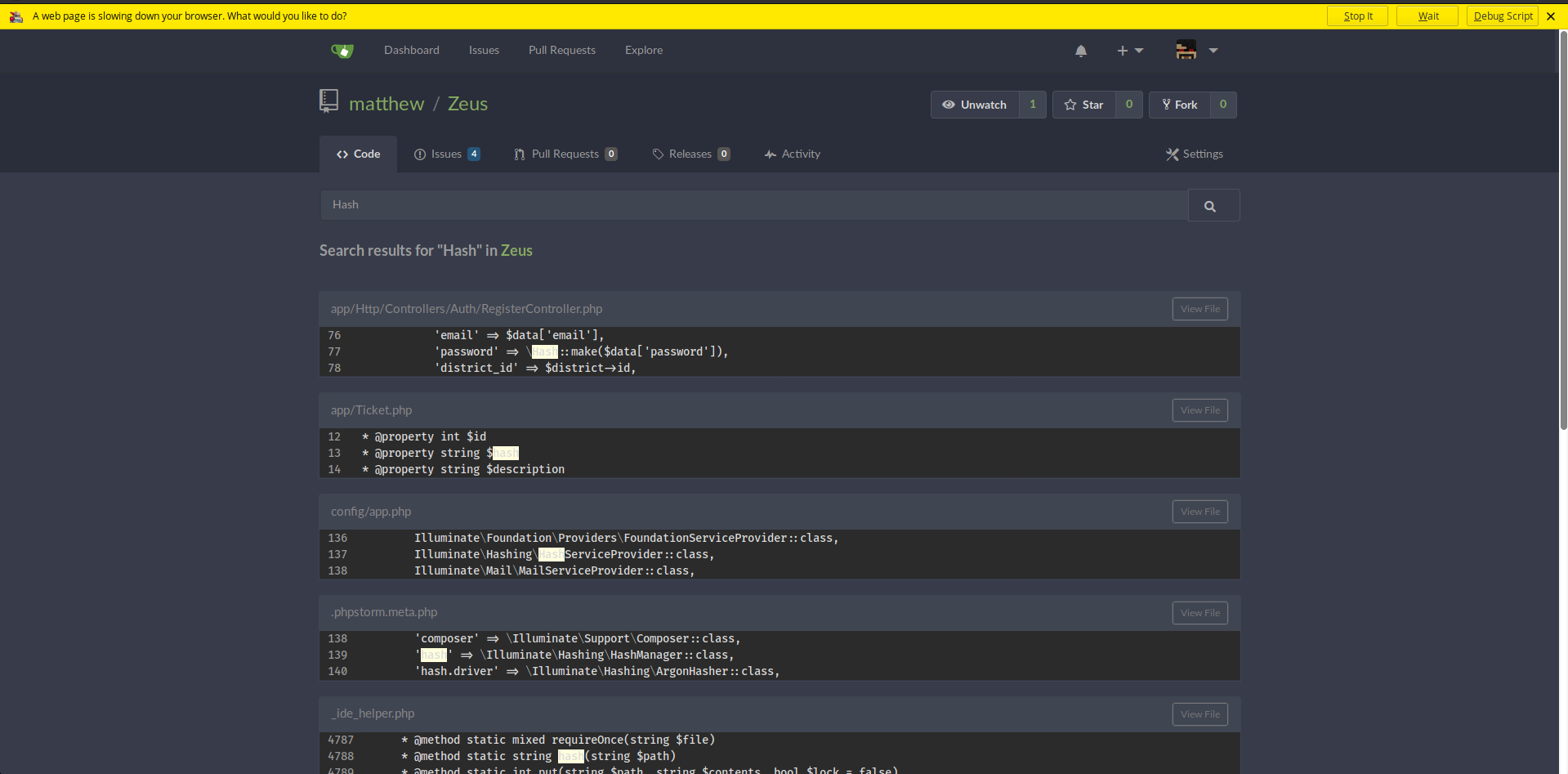 Code Search Page Crashes When Loading Highlightjs Styling · Issue 5396 