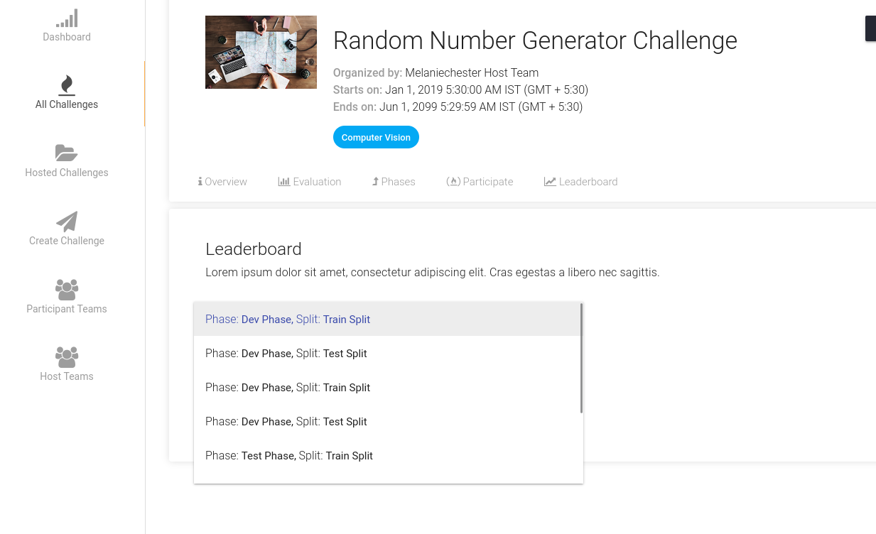 Unable To Distinguish Between Different Leaderboards · Issue 4047 · Cloud Cv Evalai · Github
